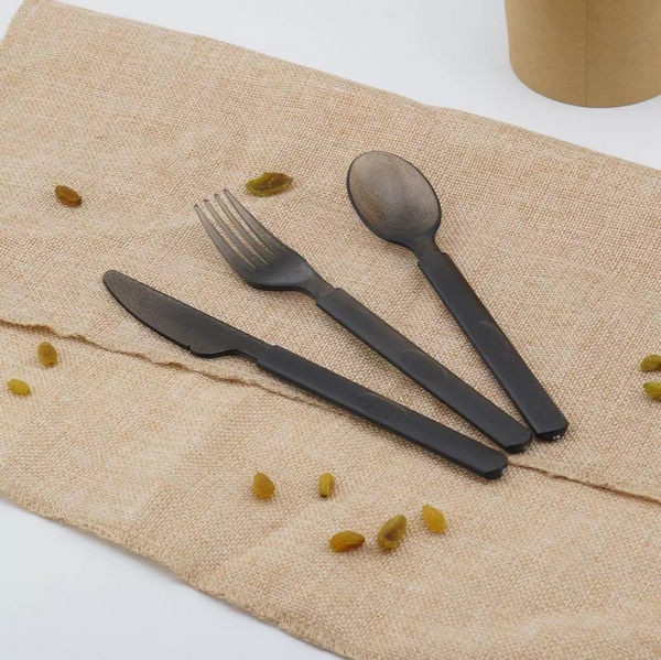 Hartes Plastikgabel-Messer und Löffel, Messer-Gabel-Löffel für Café ...